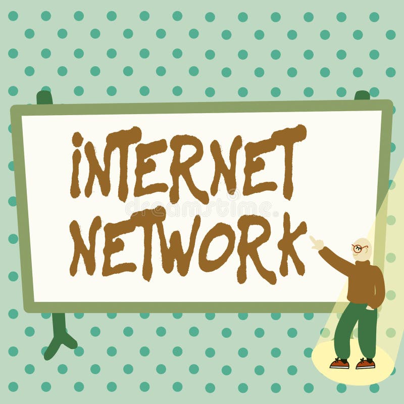 Text Caption Presenting Internet Network. Word for Connects Computers ...