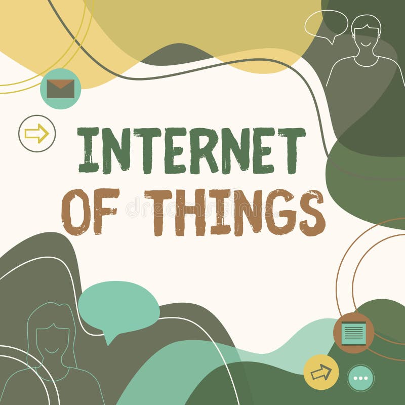 Text Caption Presenting Internet of Things. Business Approach ...