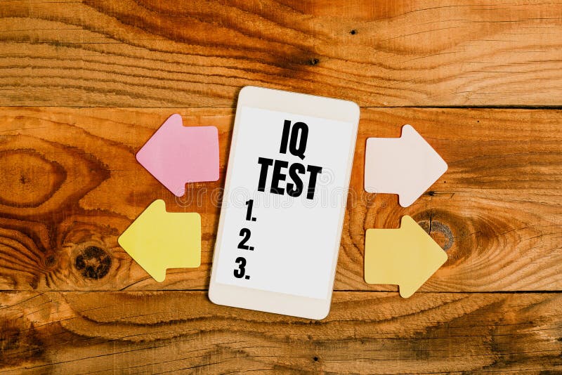 Text Caption Presenting Iq Test. Conceptual Photo Attempt To Measure ...