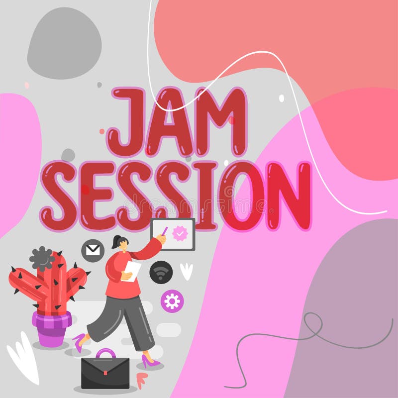 Text Caption Presenting Jam Session. Business Idea Impromptu ... Text Caption Presenting Jam Session. Business Idea Impromptu ...