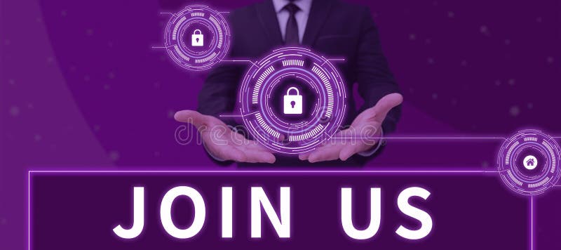 Hand Writing Sign Join Us. Business Approach Register in Community Team ... Hand Writing Sign Join Us. Business Approach Register in Community Team ...