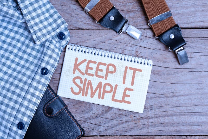 Text Caption Presenting Keep it Simple. Business Overview Ask Something ...