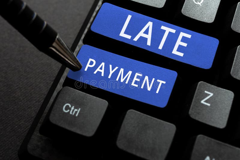 Text Caption Presenting Late Payment. Business Approach Payment Made To ... Text Caption Presenting Late Payment. Business Approach Payment Made To ...