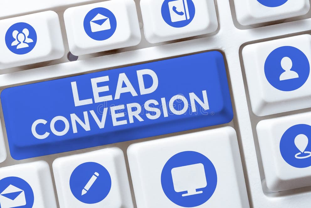 Text Caption Presenting Lead Conversion. Concept Meaning Process of ...
