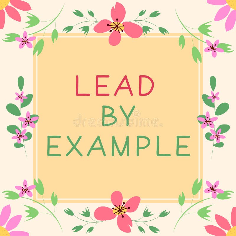Text Caption Presenting Lead by Example. Business Idea Leadership ... Text Caption Presenting Lead by Example. Business Idea Leadership ...