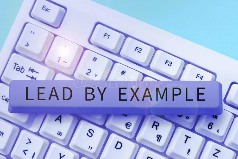 Text Caption Presenting Lead by Example. Business Overview Be a Mentor ... Text Caption Presenting Lead by Example. Business Overview Be a Mentor ...