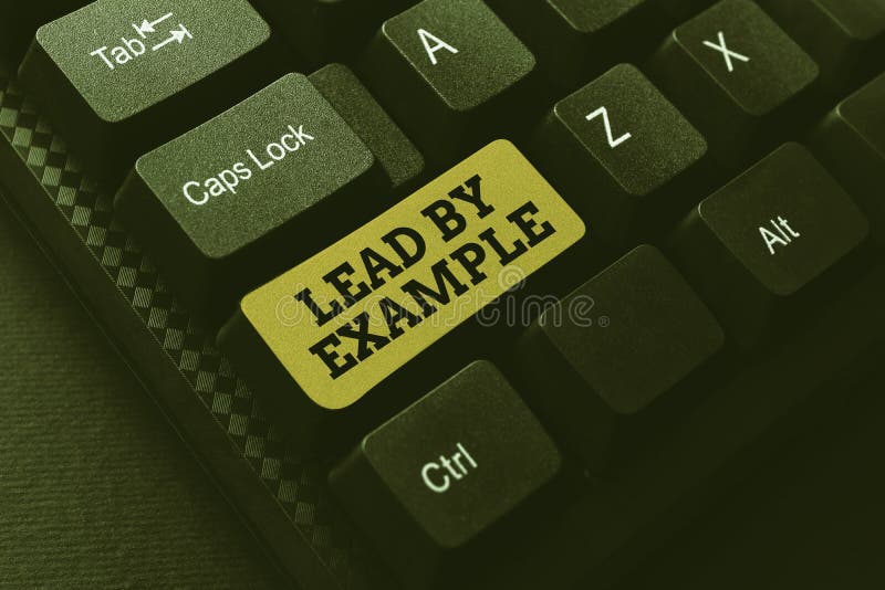 Text Caption Presenting Lead by Example. Business Overview Be a Role ... Text Caption Presenting Lead by Example. Business Overview Be a Role ...