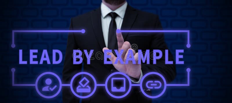 Writing Displaying Text Lead by Example. Business Showcase Be a Mentor ...