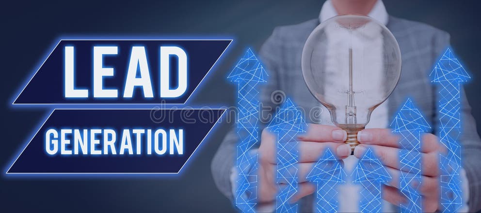 Text Caption Presenting Lead Generation. Concept Meaning Process of ...