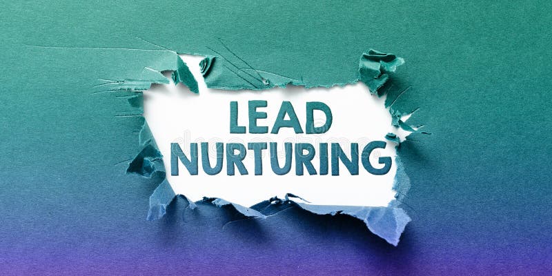 Conceptual Display Lead Nurturing. Internet Concept Method of Building ...