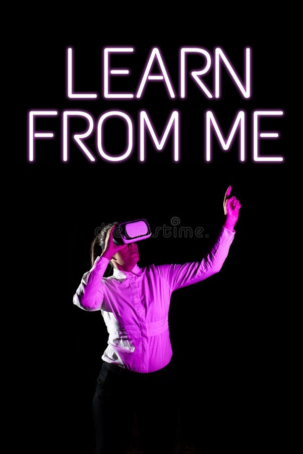 Text Caption Presenting Learn from Me. Business Idea Follow My Lead and ...
