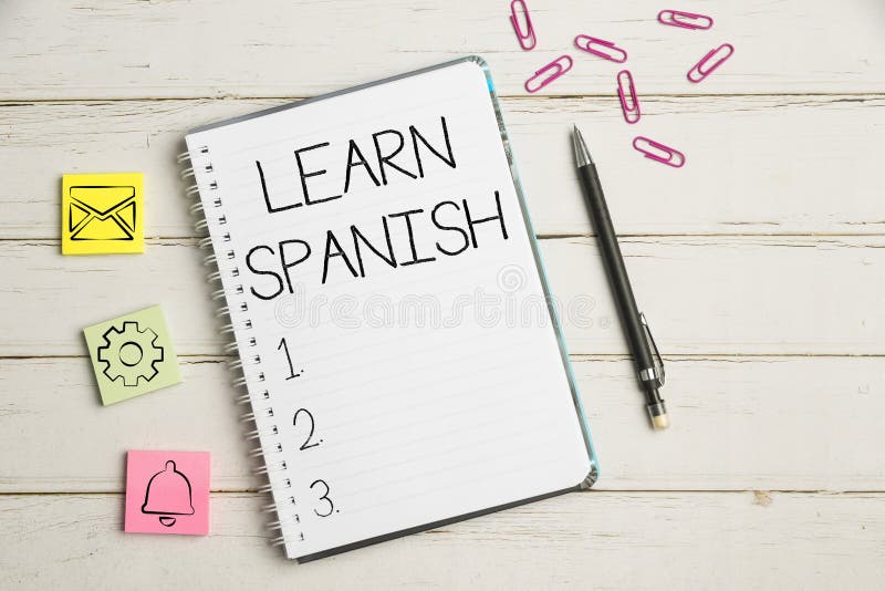 Text Caption Presenting Learn Spanish. Business Approach Translation ... Text Caption Presenting Learn Spanish. Business Approach Translation ...