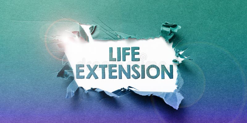 Text Caption Presenting Life Extension. Business Idea Inspiration To ...