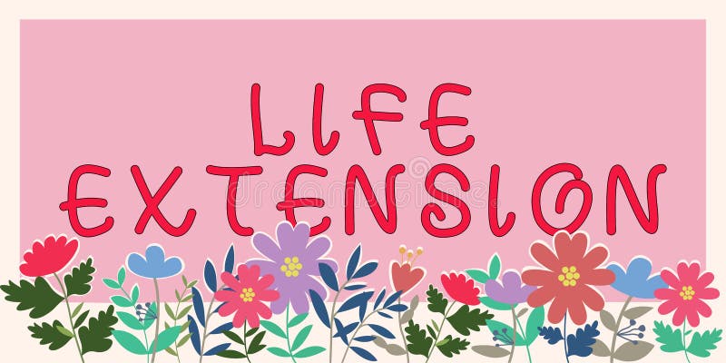Text Caption Presenting Life Extension. Internet Concept Able To ...