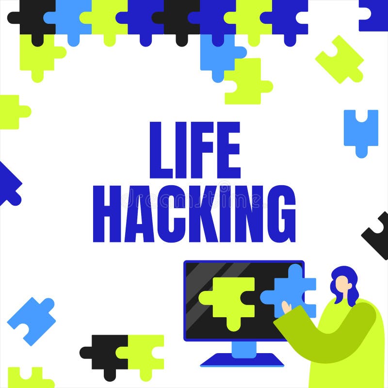 Text Caption Presenting Life Hacking. Word for Simple and Clever ... Text Caption Presenting Life Hacking. Word for Simple and Clever ...