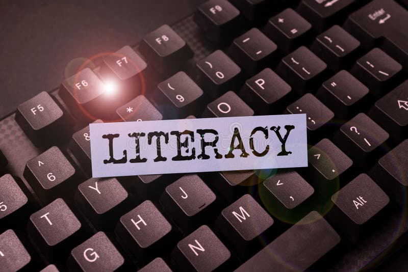 Text Caption Presenting Literacy. Word for Ability To Read and Write ...