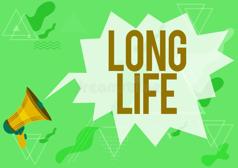 Text Caption Presenting Long Life. Word for Able To Continue Working ...