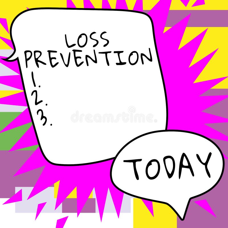 Conceptual Display Loss Prevention. Business Concept the Fact that You ...