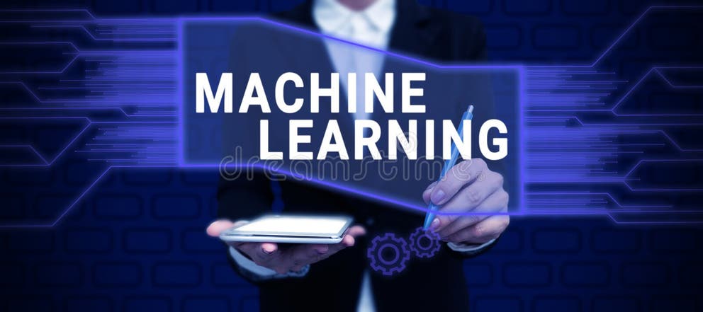 Text Caption Presenting Machine Learning. Business Showcase the Concept ...