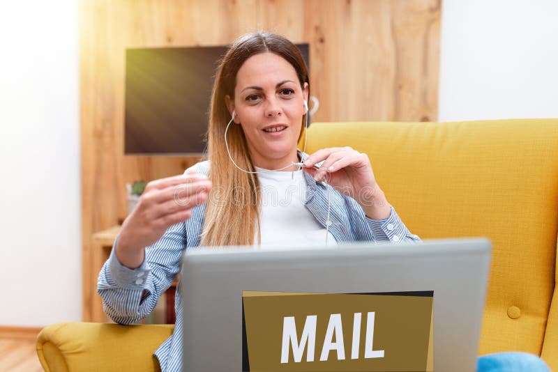 Text Caption Presenting Mail. Business Showcase Letters or Parcel Sent ...