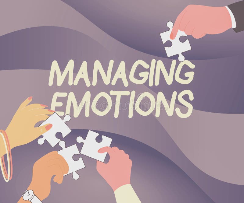 Text Caption Presenting Managing Emotions. Business Approach ...