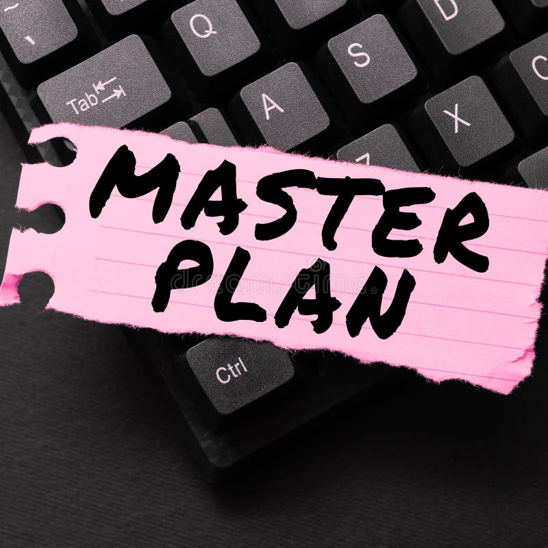 Text Caption Presenting Master Plan. Business Approach Dynamic Long ...