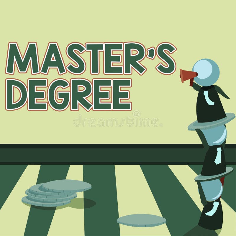 Conceptual Caption Master S Degree. Internet Concept Degree that is ...