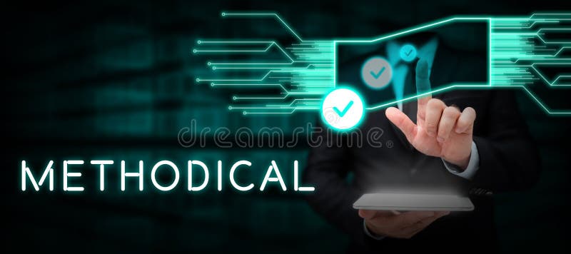 Text Caption Presenting Methodical. Word for System of Methods Used in ...