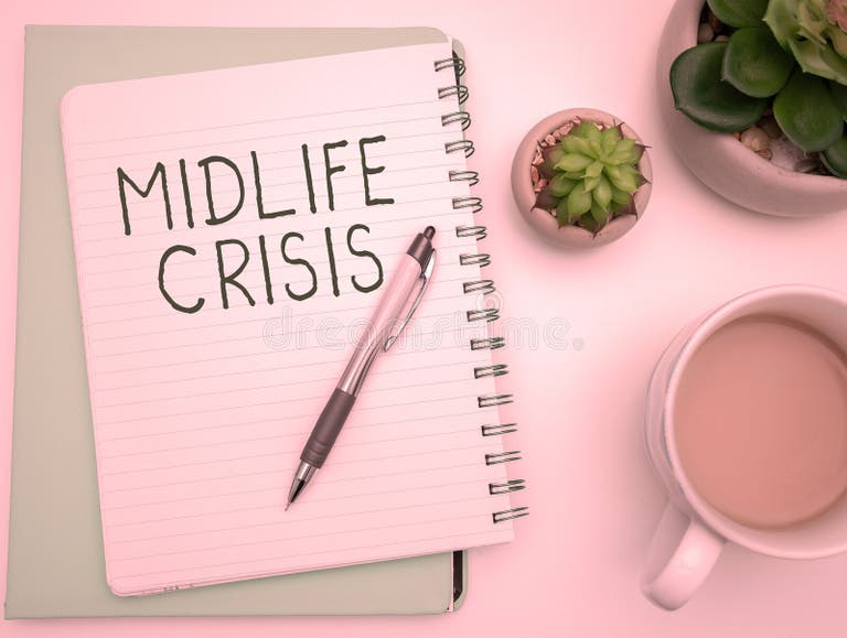 Conceptual Display Midlife Crisis. Concept Meaning Software Development ...