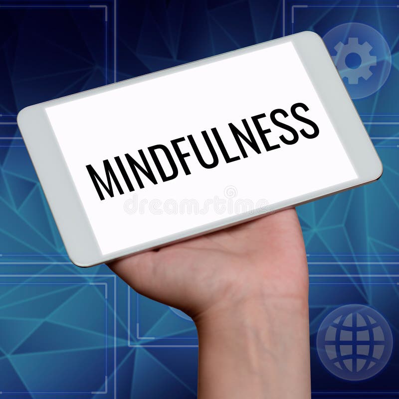 Hand Writing Sign Mindfulness. Word for State of Mind Attained by ... Hand Writing Sign Mindfulness. Word for State of Mind Attained by ...