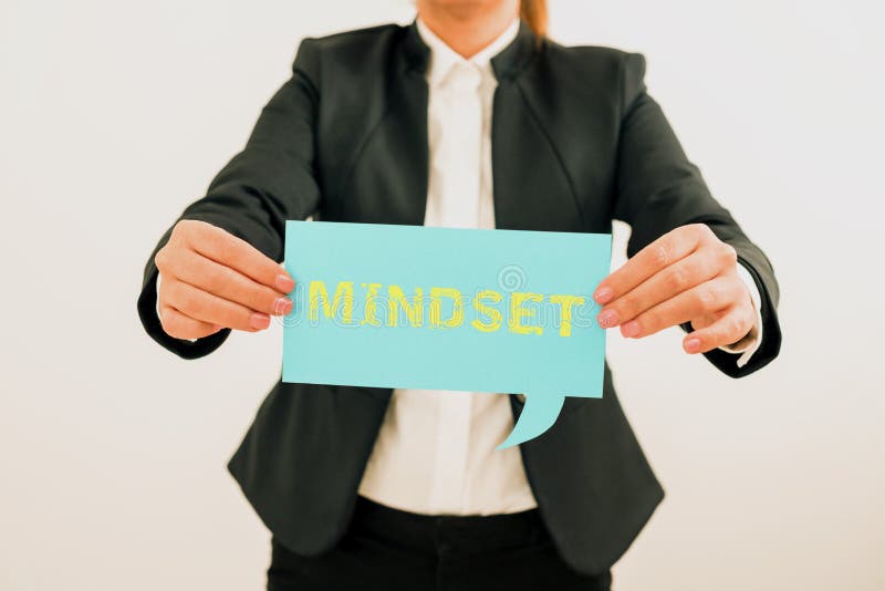 Inspiration Showing Sign Mindset. Word for Set of Assumptions Methods ...