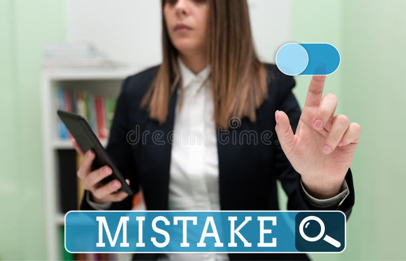 Inspiration Showing Sign Mistake. Business Overview Misconception about ...