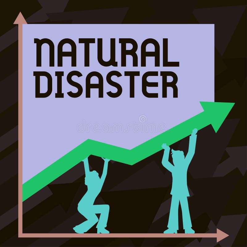 Text Caption Presenting Natural Disaster. Word for Occurring in the ...