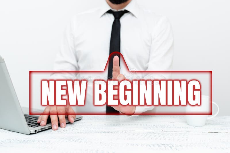 Text Caption Presenting New Beginning. Concept Meaning Different Career ... Text Caption Presenting New Beginning. Concept Meaning Different Career ...