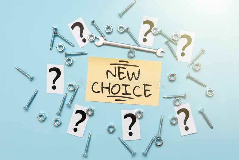 Text Caption Presenting New Choice. Business Approach Having Lot of ...