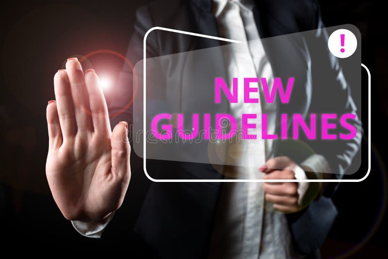Text Caption Presenting New Guidelines. Business Showcase a New List of ... Text Caption Presenting New Guidelines. Business Showcase a New List of ...
