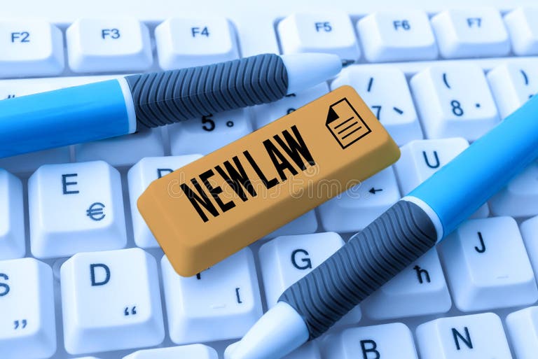 Inspiration Showing Sign New Law. Business Overview System of Rules ...