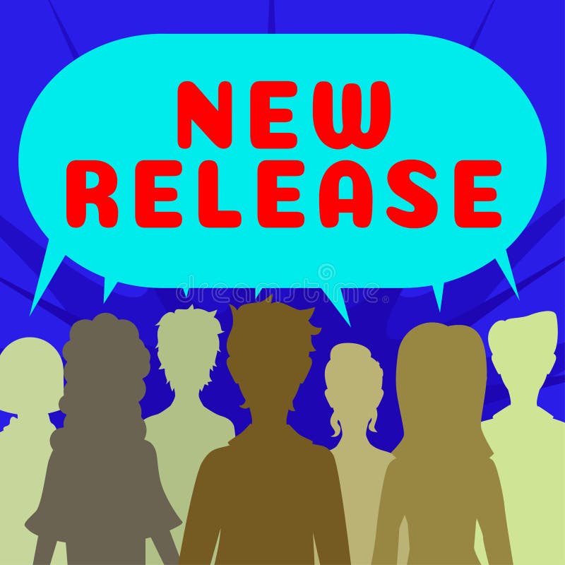 Text Caption Presenting New Release. Internet Concept Announcing ...