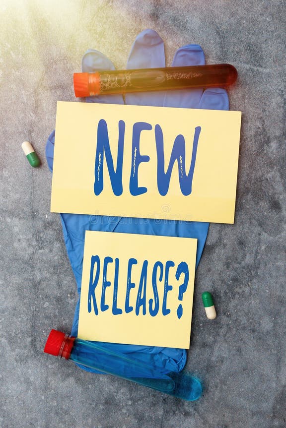 Text Caption Presenting New Release Question. Word Written on Asking ...