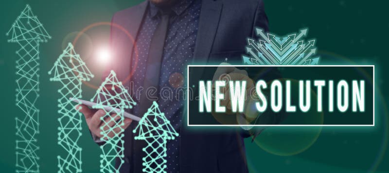 Writing Displaying Text New Solution. Internet Concept Modern ...