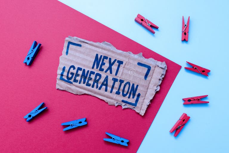 Text Caption Presenting Next Generation. Word for Product that Has Been ...