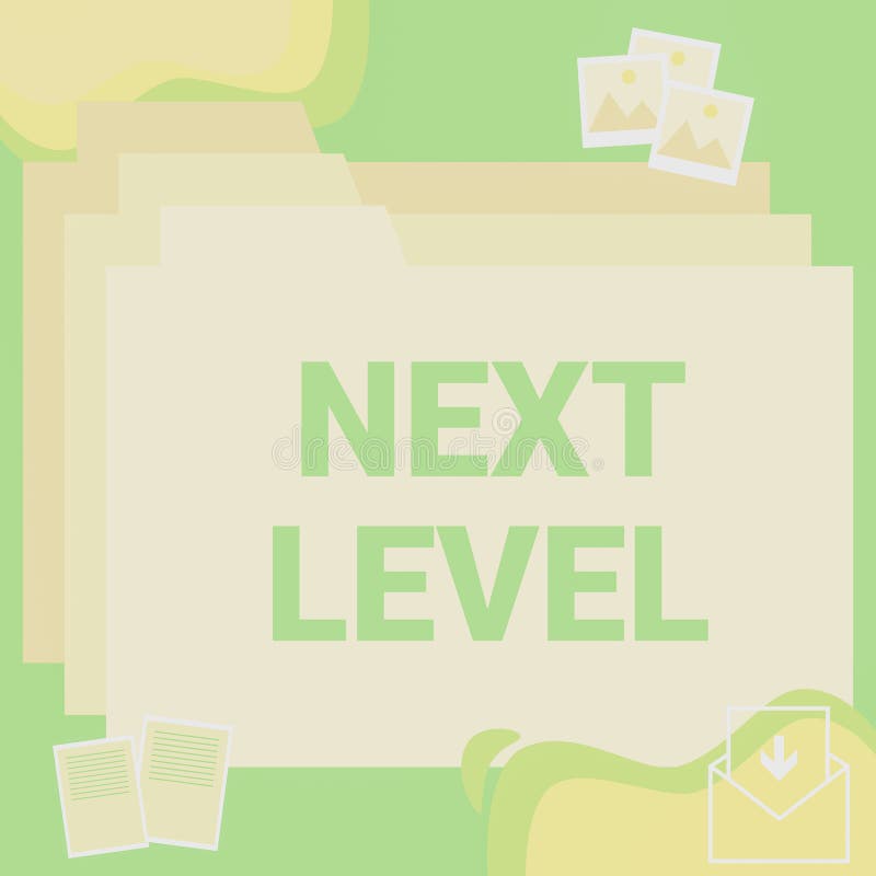 Text Caption Presenting Next Level. Internet Concept Having More Than ...