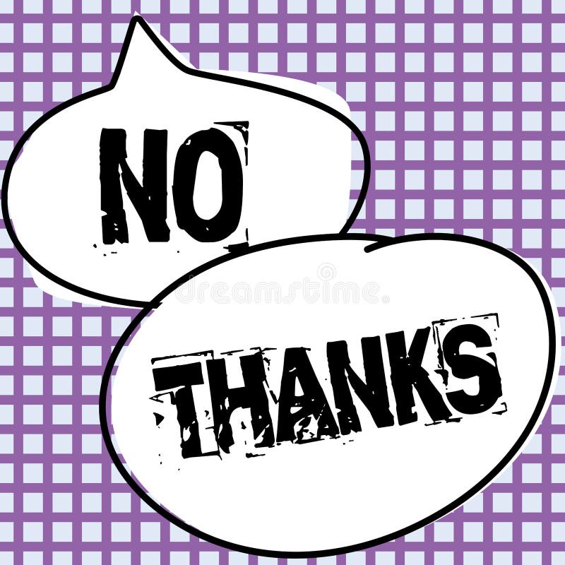 Conceptual Display No, Thanks. Conceptual Photo Answering Question ...