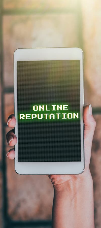 Text Caption Presenting Online Reputation. Word for Reliability Ranking ...