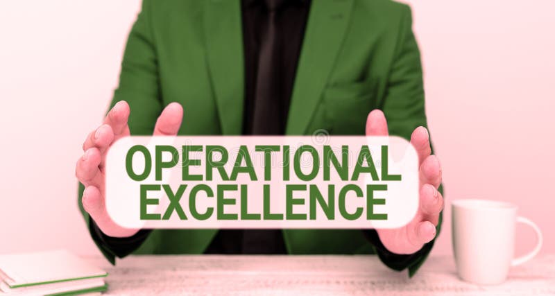 Text Caption Presenting Operational Excellence. Business Idea Software ...