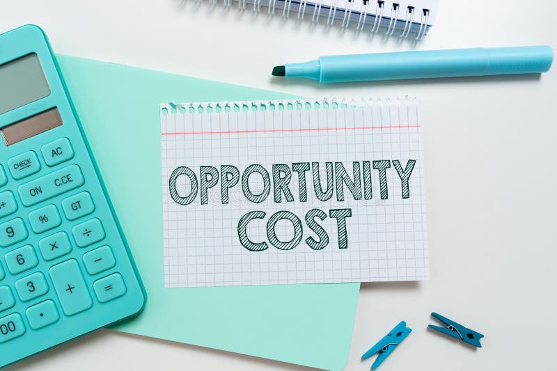 Text Caption Presenting Opportunity Cost. Business Concept Jobs Handled ...