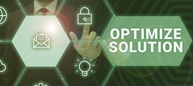 Text Showing Inspiration Optimize Solution Business Overview Process Of Finding The Greatest