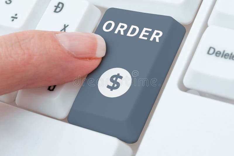 Text Caption Presenting Order. Business Concept Arrangement of People ...