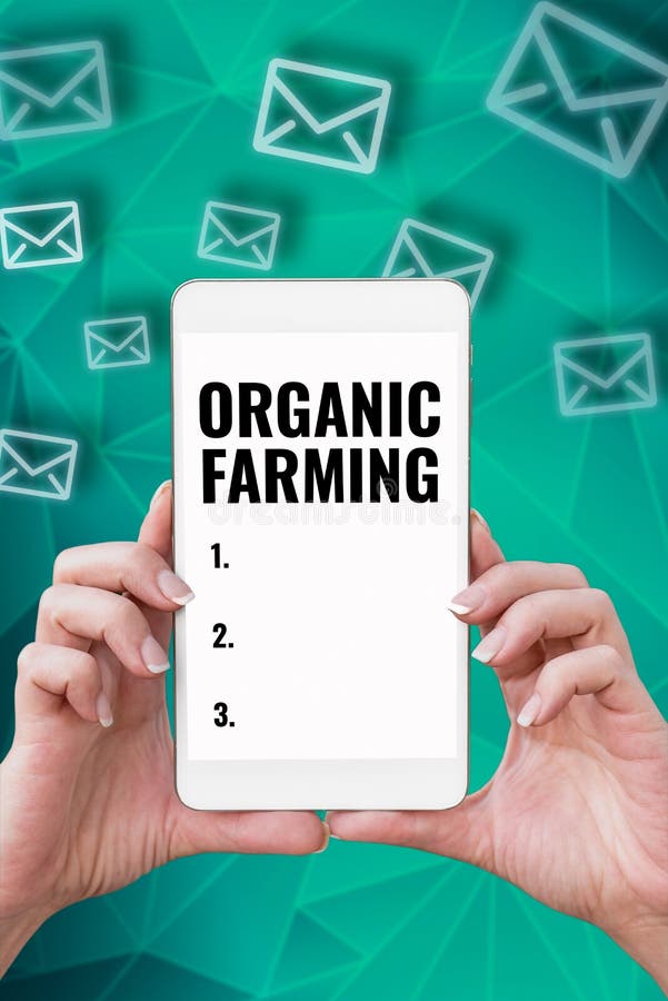 Text Caption Presenting Organic Farming. Concept Meaning Agricultural ... Text Caption Presenting Organic Farming. Concept Meaning Agricultural ...