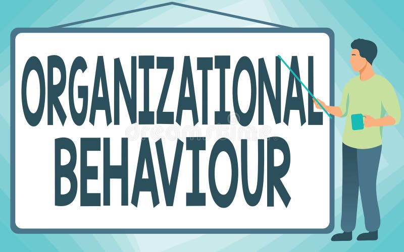 Text Caption Presenting Organizational Behaviour. Business Idea the ...
